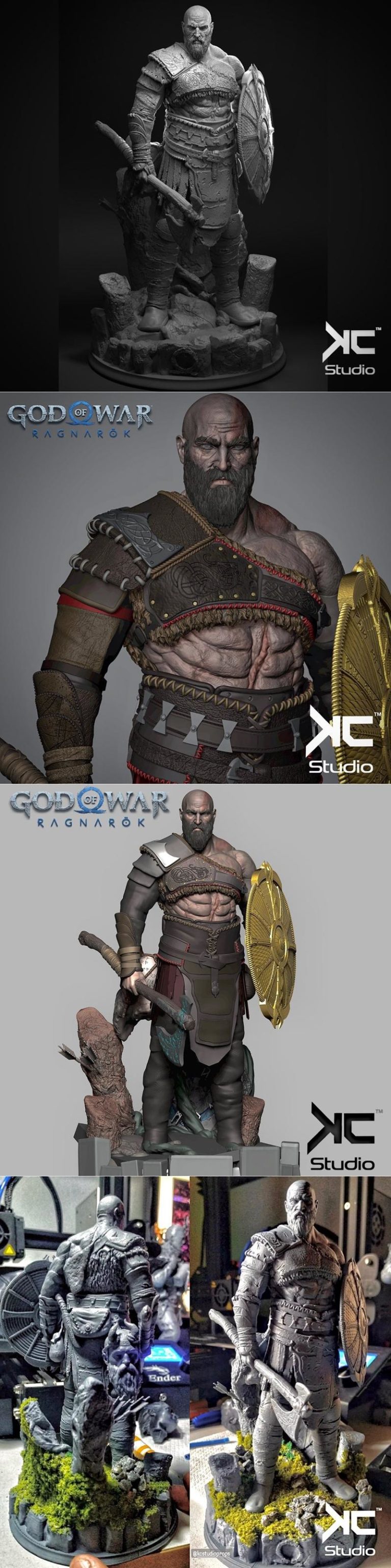 Desire FX 3d models | Kratos – God Of War Ragnarok fanart – 3D Print ...