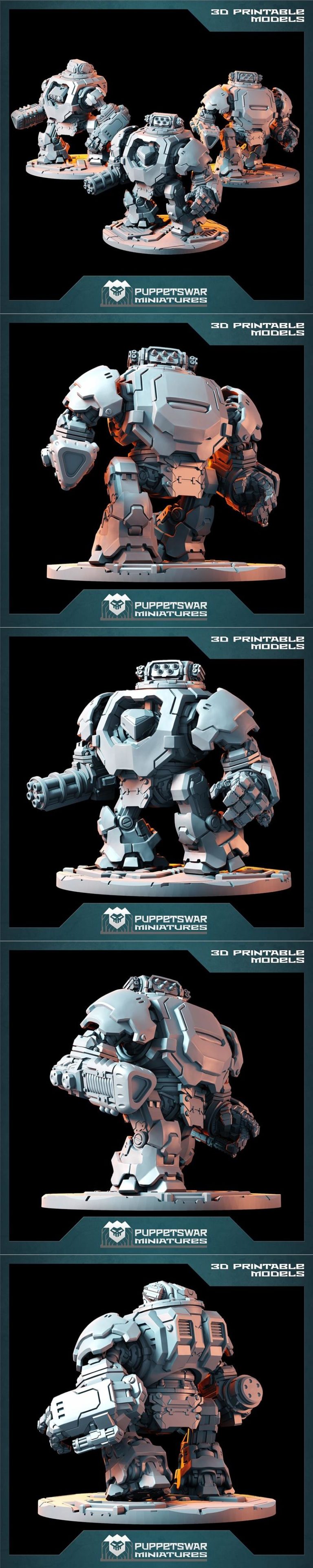 Desire FX 3d models | Enforcer Mk2 – Striker Walker – 3D Print Model STL