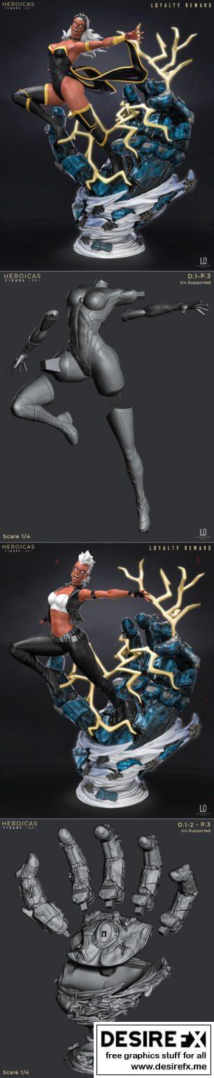 Desire FX 3d models | Storm – Marvel – 3d print model