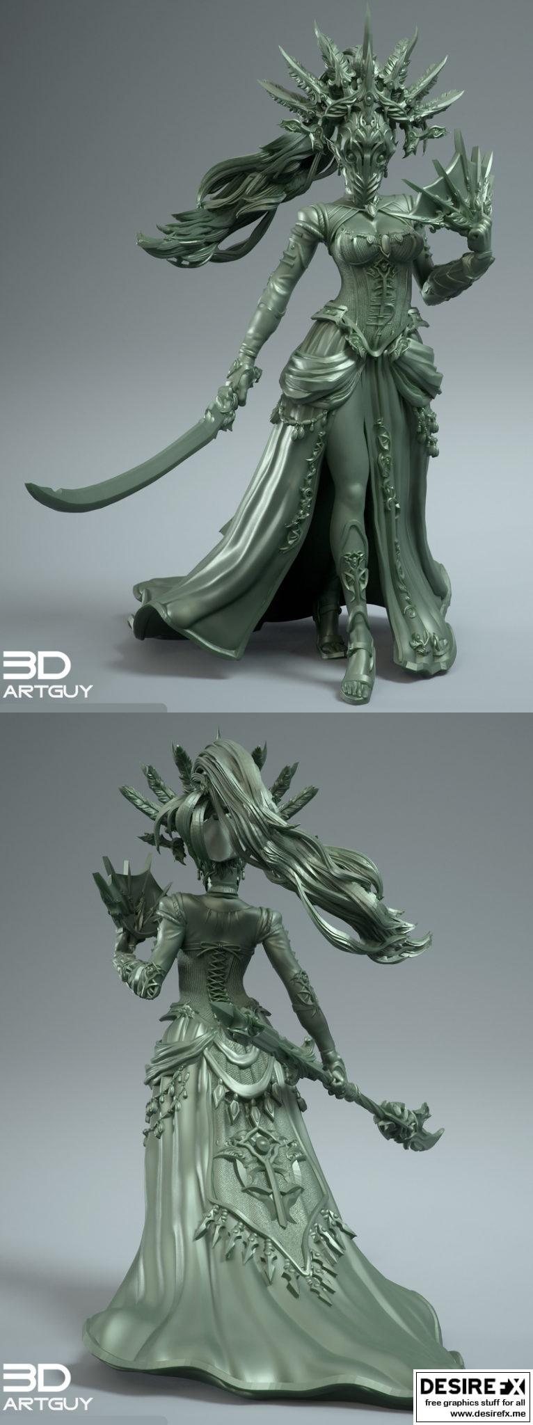 Desire FX 3d models | 3DArtGuy – Space Elf – 3D Print Model STL