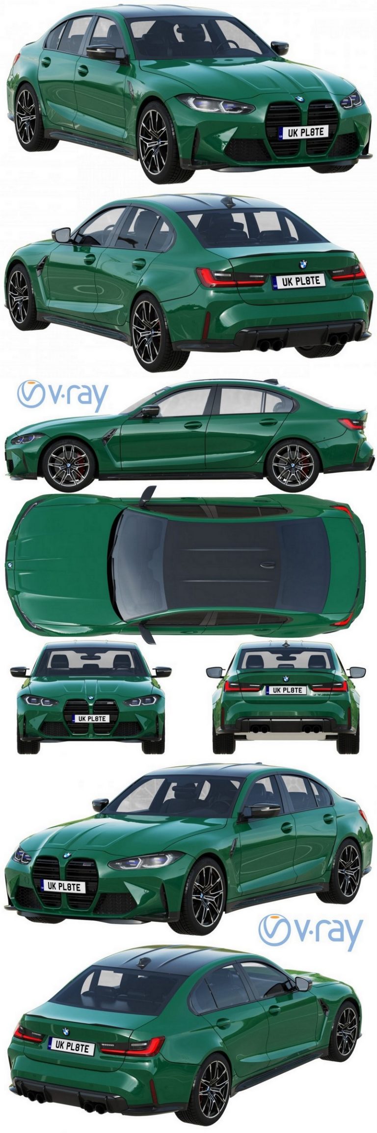 Desire FX 3d models | BMW M3 Competition G80 2021 3D Model