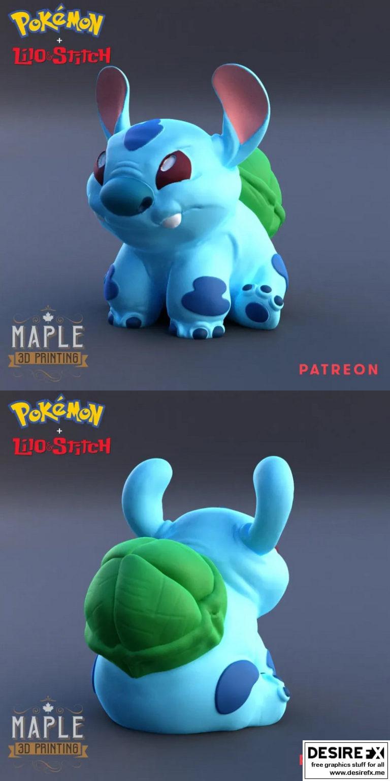 Desire FX 3d models | Bulbasaur Lilo and Stitch – 3D Print Model STL