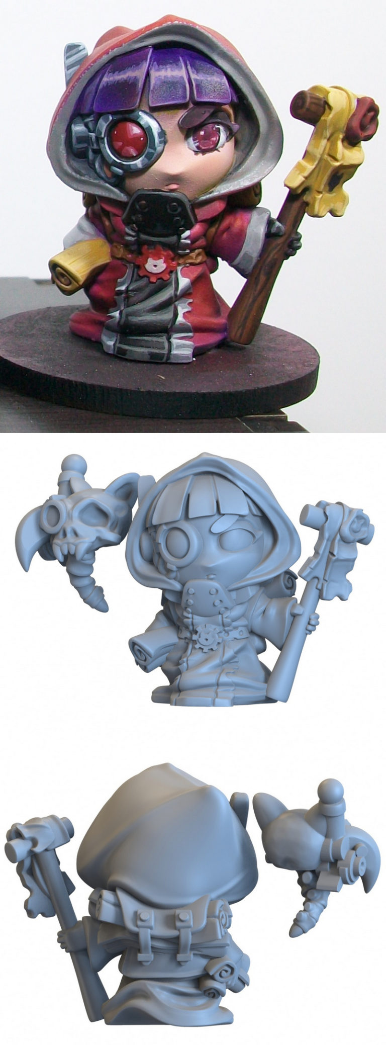 Desire FX 3d models | Capsule Chibi – Pc Priest Digita and Servocat ...