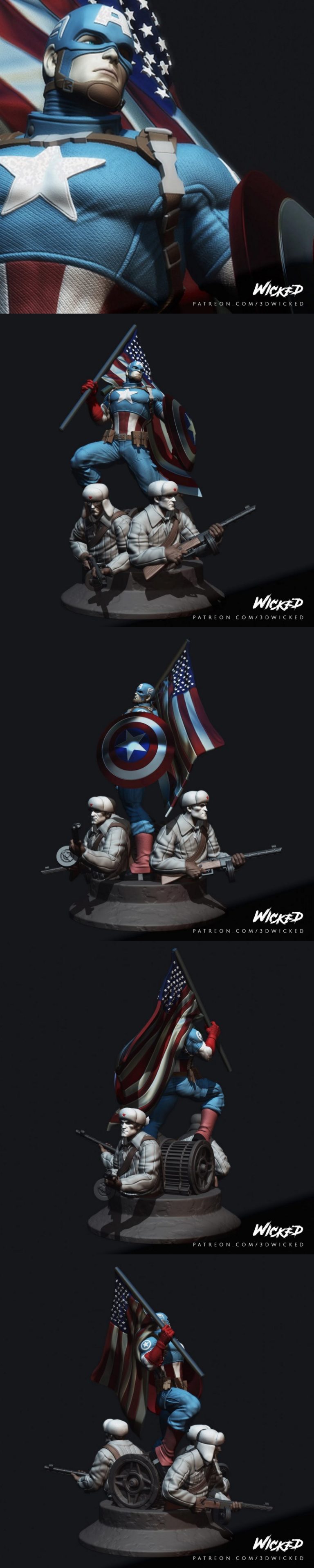 Desire FX 3d models | Captain America – Steve Rogers – Christopher ...
