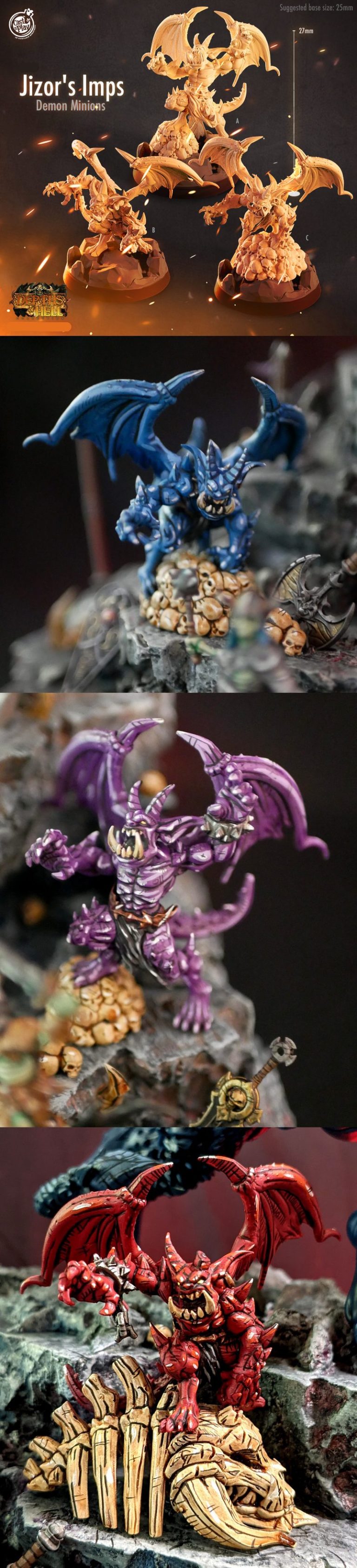 Desire FX 3d models | Depths of Hell – Jizors Imps the Demon Minions ...