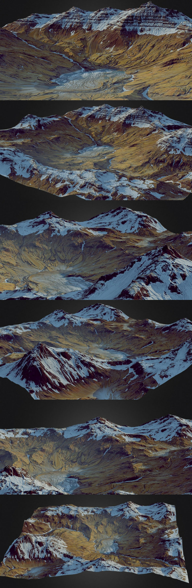 Desire FX 3d models | Frozen Mountains World Machine – 3D Model