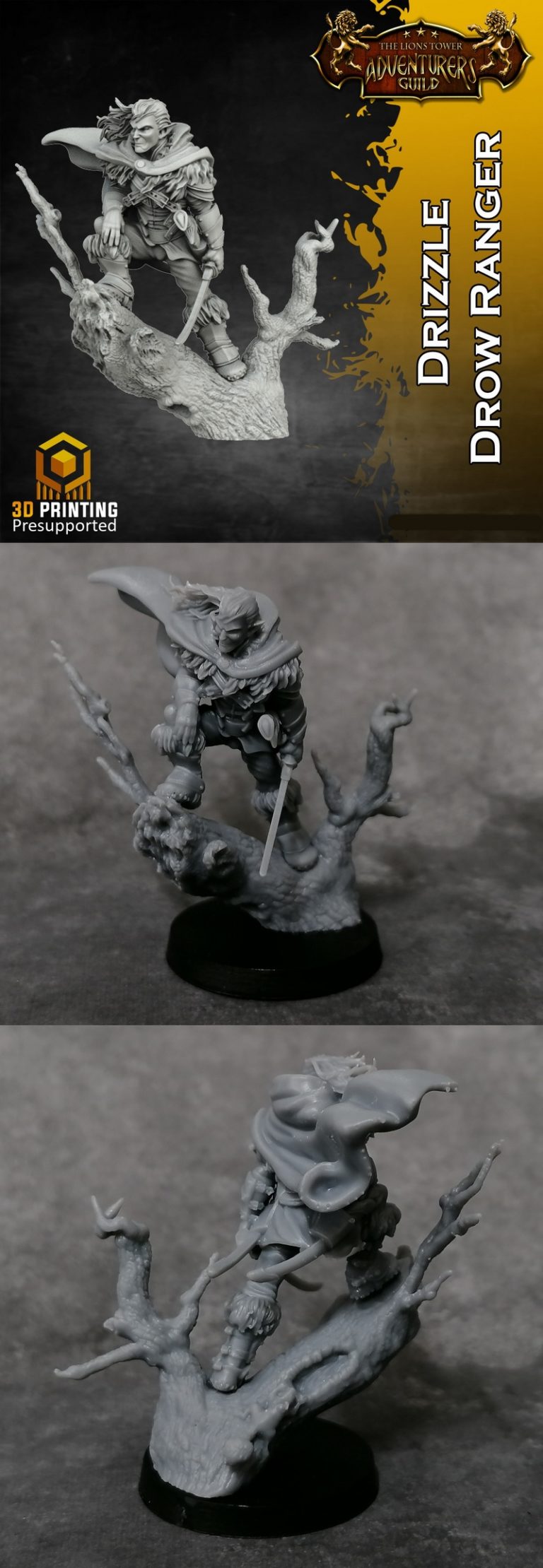 Desire FX 3d models | Heroes of the Dale – Drizzle the Drow Ranger – 3D ...