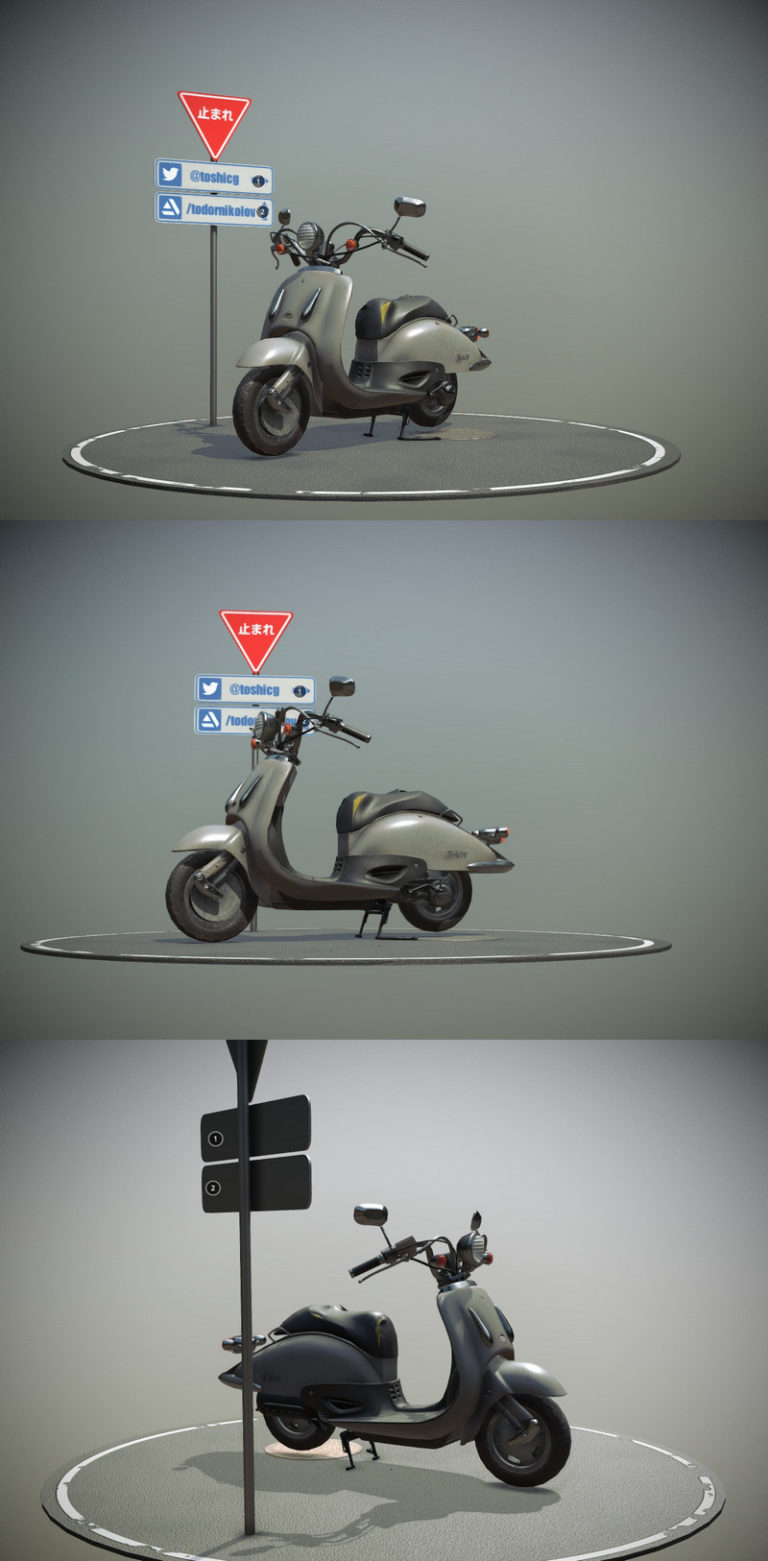 Desire FX 3d models | Honda Joker Scooter – 3D Model