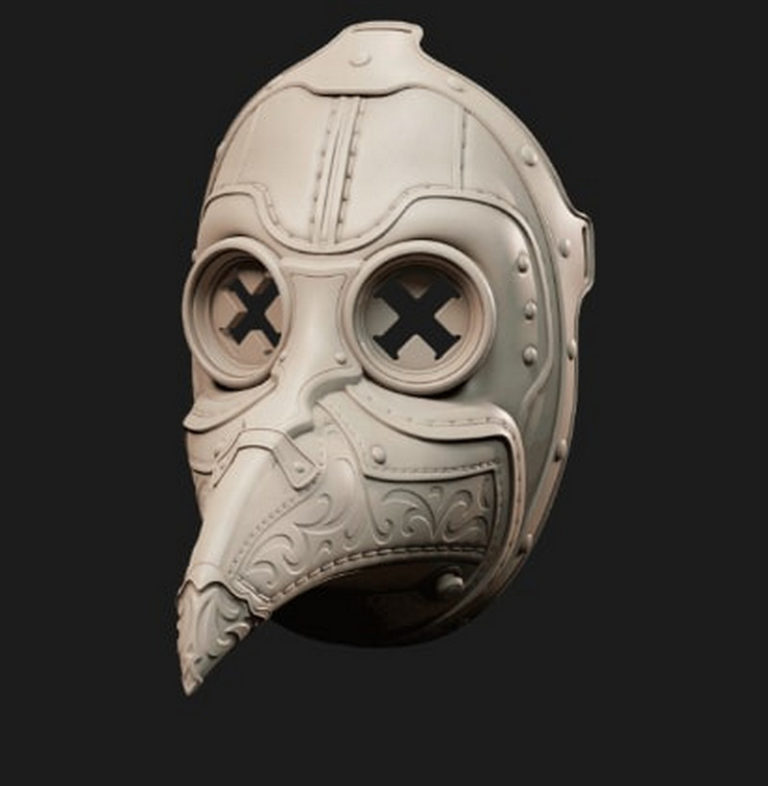 Desire FX 3d models | Loot Studios Plague Mask Supported Hollow – 3D ...