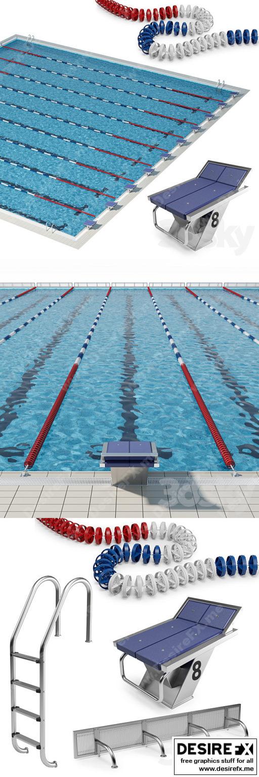 Desire FX 3d models | Olympic-size competition swimming pool