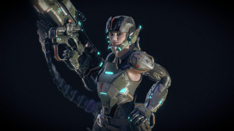 Desire FX 3d models | Scifi Girl – 3D Model