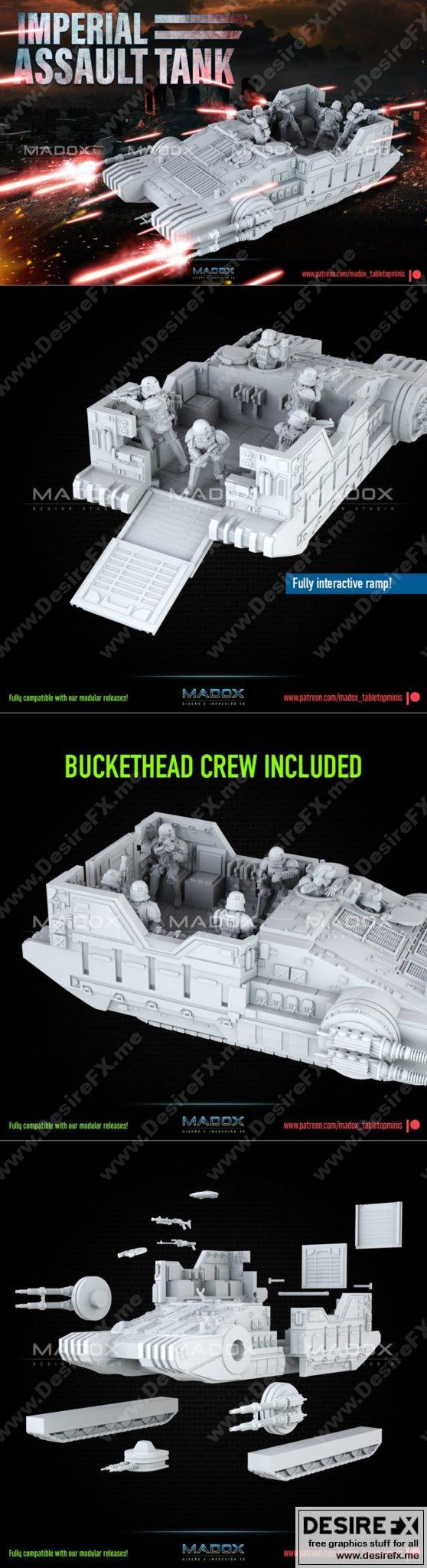Desire FX 3d models | Imperial Assault Tank – 3D Print Model STL