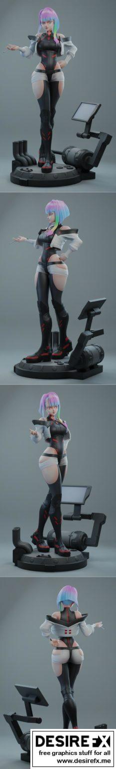 Desire FX 3d models | Cyberpunk Edgerunner Lucy – 3D Print Model STL