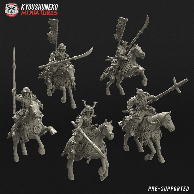 Desire FX 3d models | Kyoushuneko Miniatures Japanese Cavalry Spearmen ...