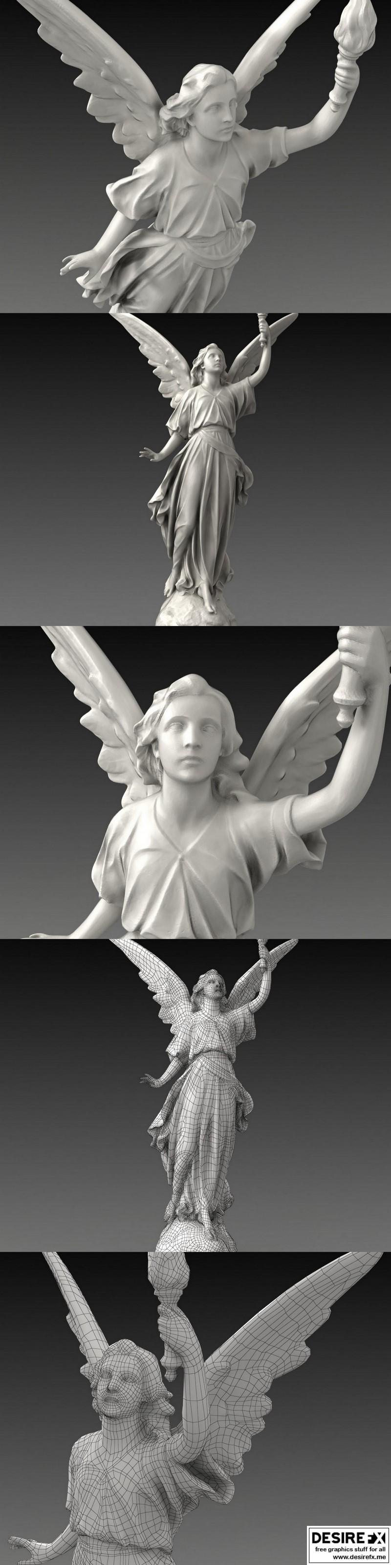 Desire FX 3d models | Lucy A Christian Angel Statue