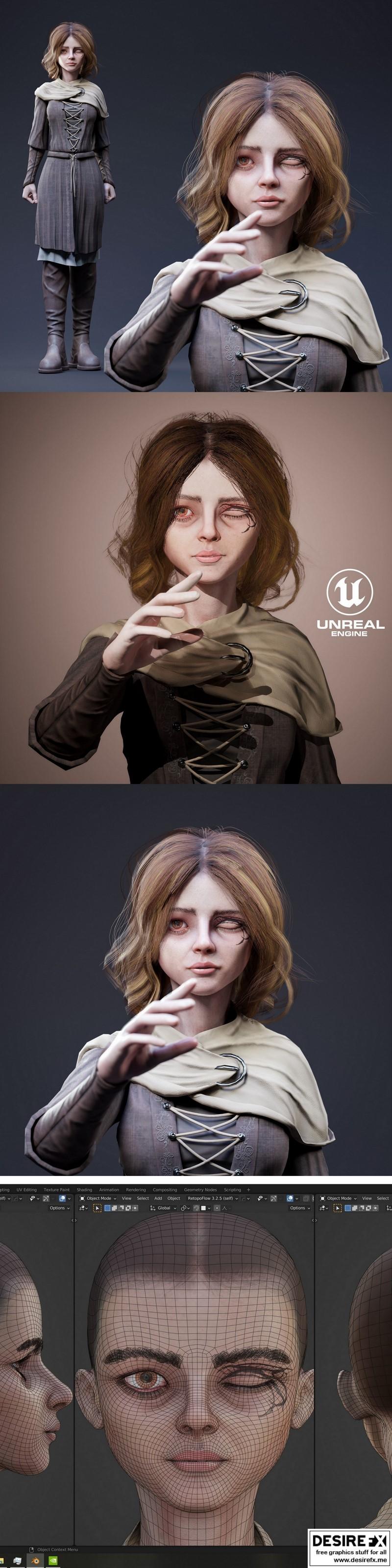 Desire FX 3d models | Melina 3D fanart