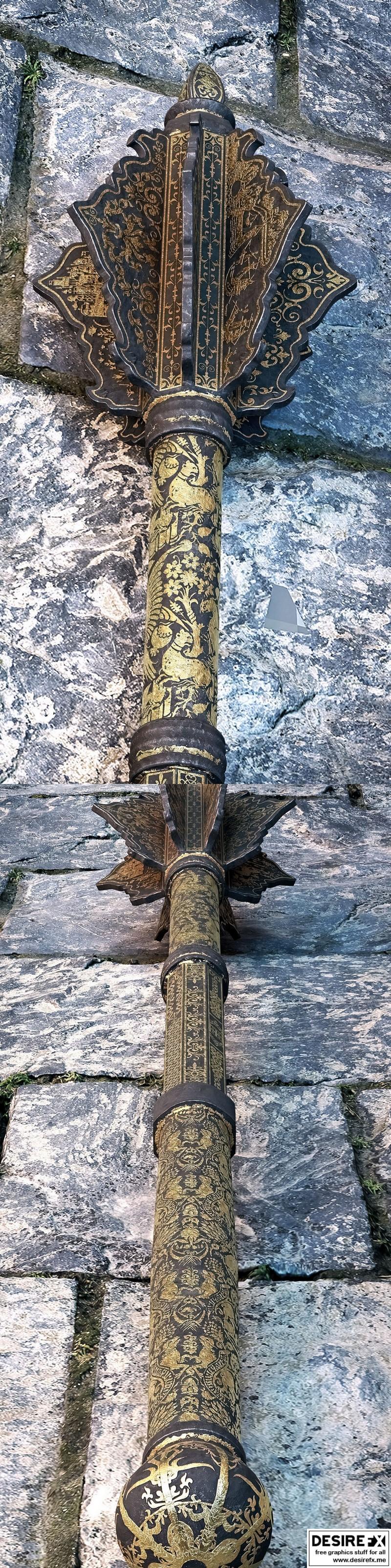 Desire FX 3d models | Ornate Damascened Mace