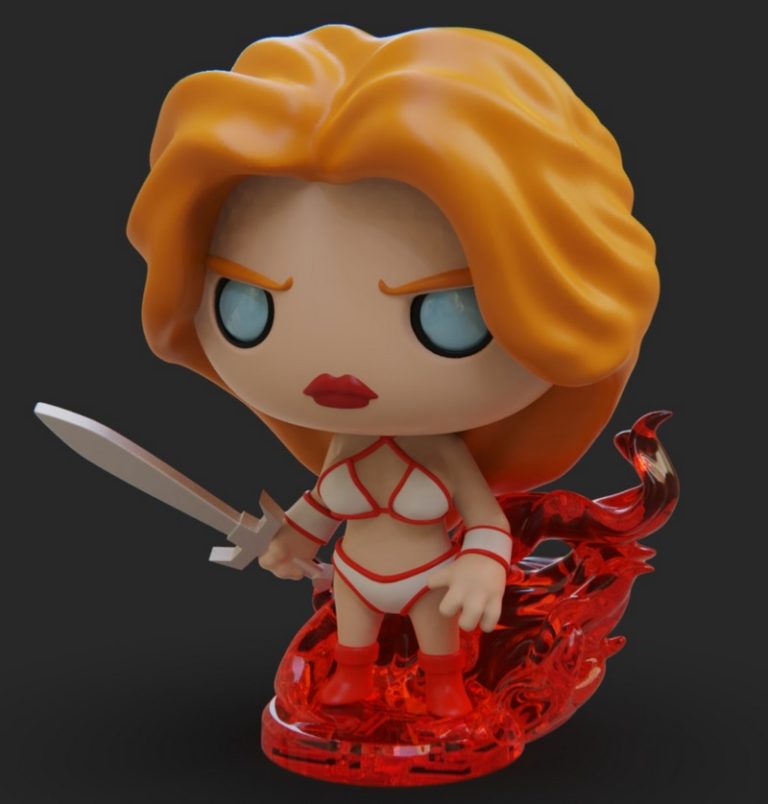 Desire FX 3d models | PlaKit Golden Axe – Tyris Flare – 3D Print Model STL