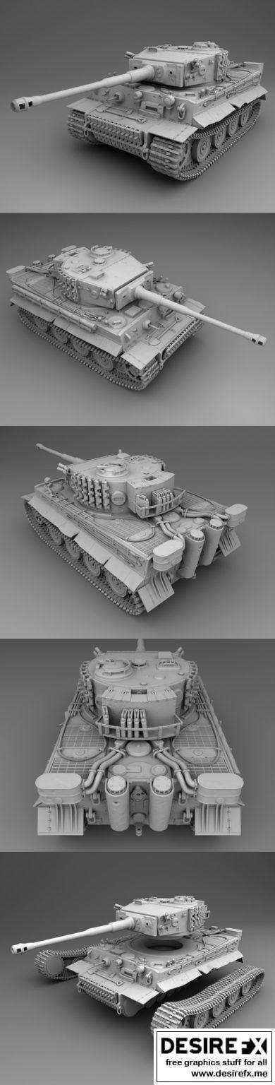Desire FX 3d models | PzKpfw VI Tiger I – 3D Print Model STL