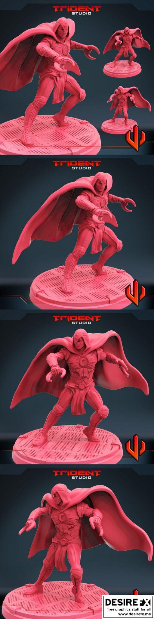 Desire FX 3d models | Trident Studio – Moon Knight B – 3D Print Model STL