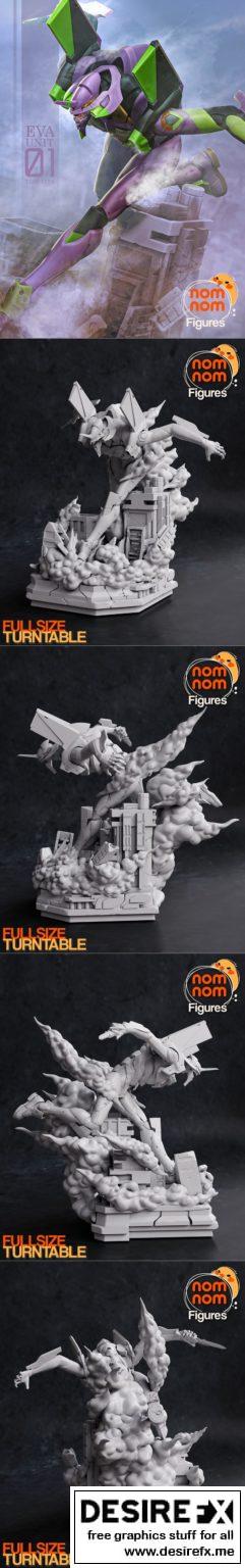 Desire FX 3d models | Eva-01 – Neon Genesis Evangelion – 3D Print Model STL