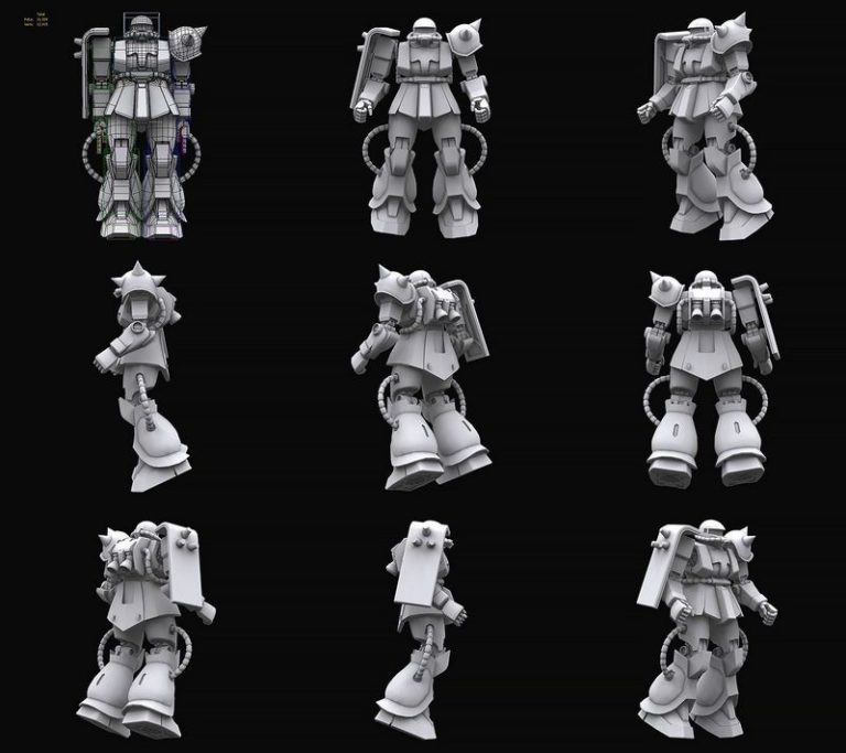 Desire FX 3d models | Gundam mobile suit Zeon x Earth Federation collection