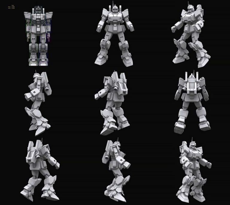 Desire FX 3d models | Gundam mobile suit Zeon x Earth Federation collection