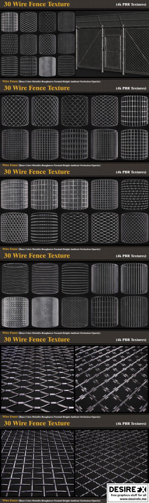 Desire FX 3d models | 30 Wire Fence Texture