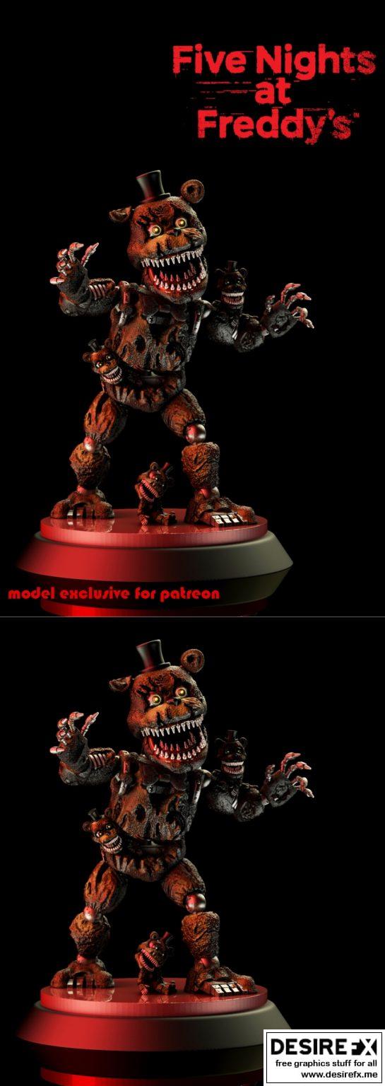 Desire FX 3d models | Nightmare Freddy – 3D Print Model STL