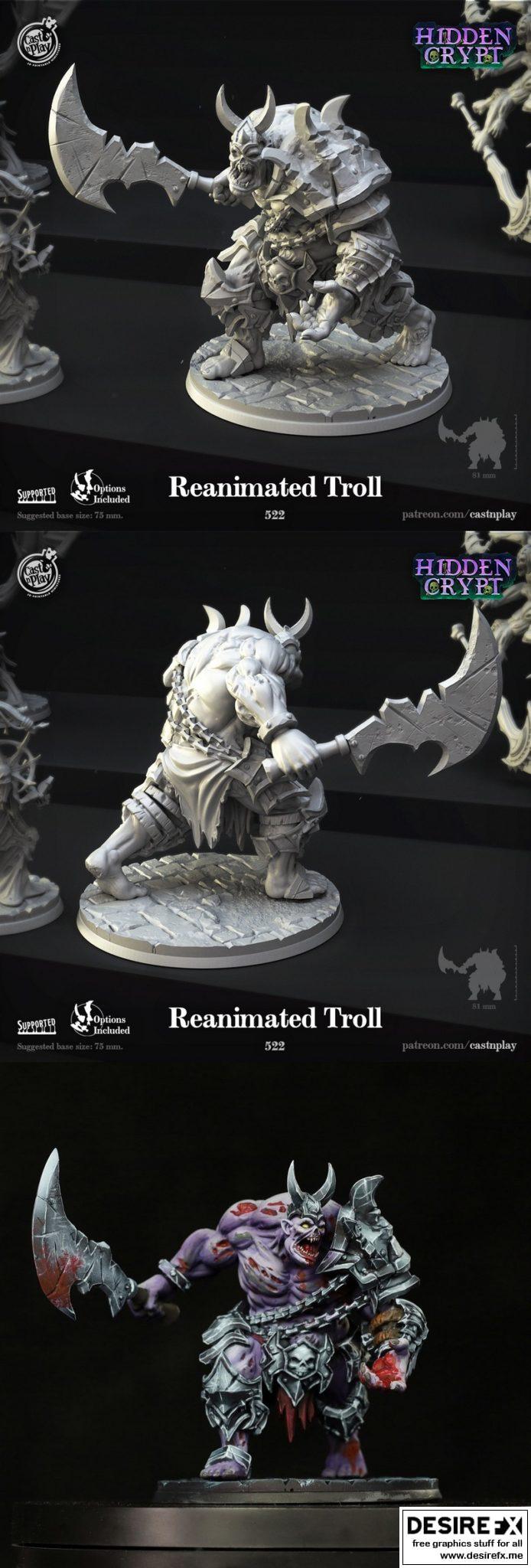 Desire FX 3d models | Cast N Play – Hidden Crypt – Reanimated Troll ...