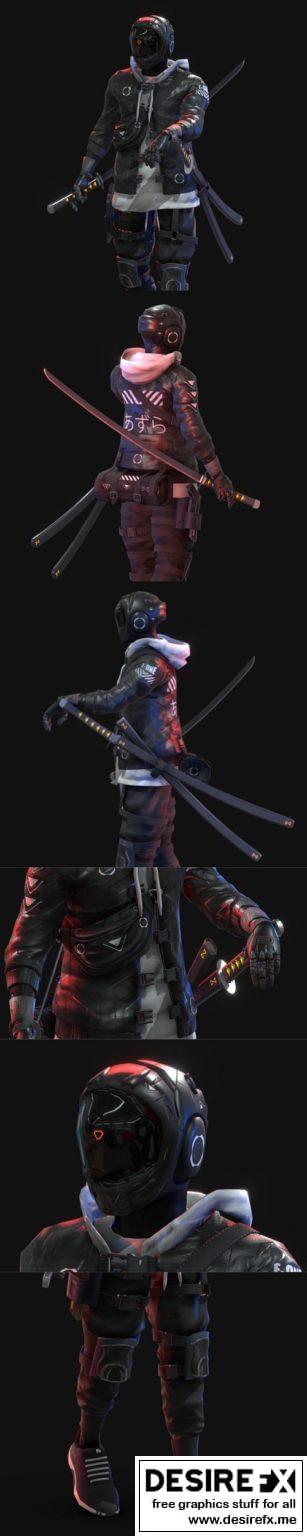 Desire FX 3d models | Cyberpunk Azura Cyborg – 3D Model