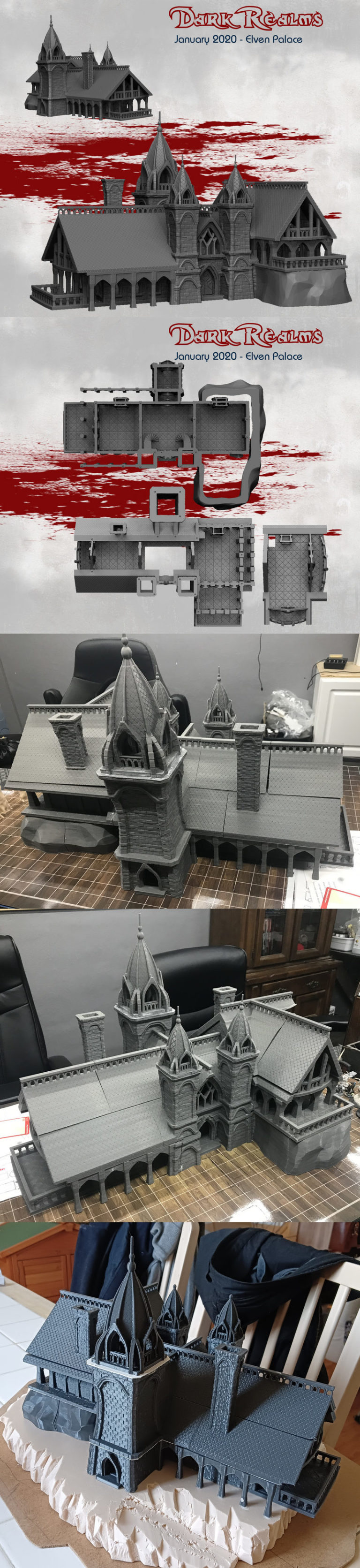 Desire FX 3d models | Dark Realms Elven Scenery – Palace – 3D Print ...
