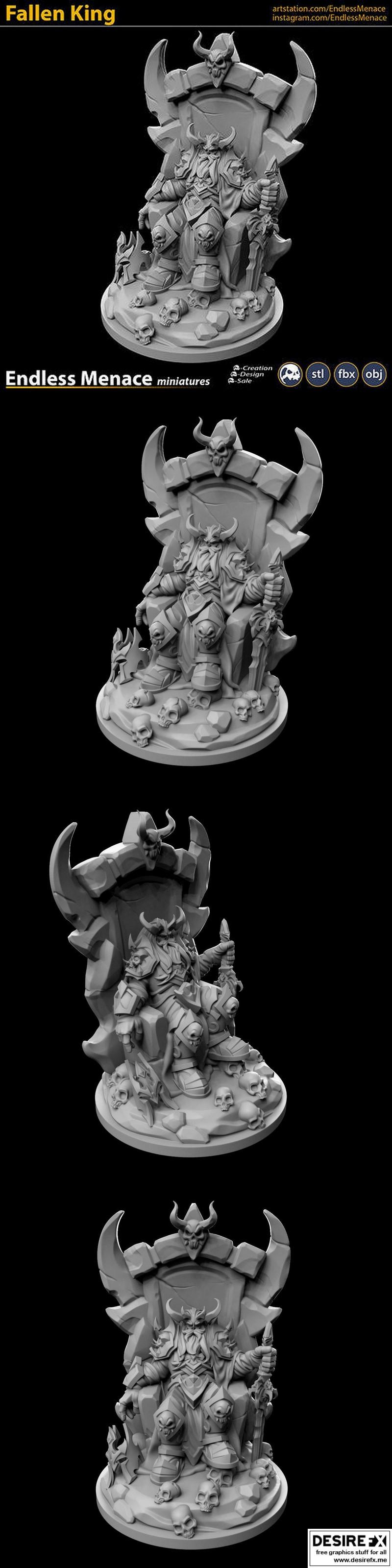 Desire FX 3d models | Fallen King 3D print model