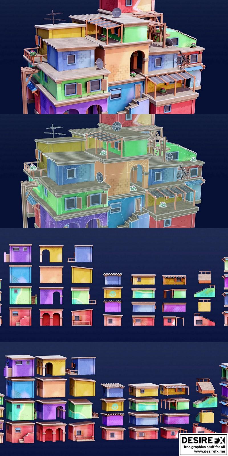 Desire FX 3d models | Favelas and Gravestones – Modules