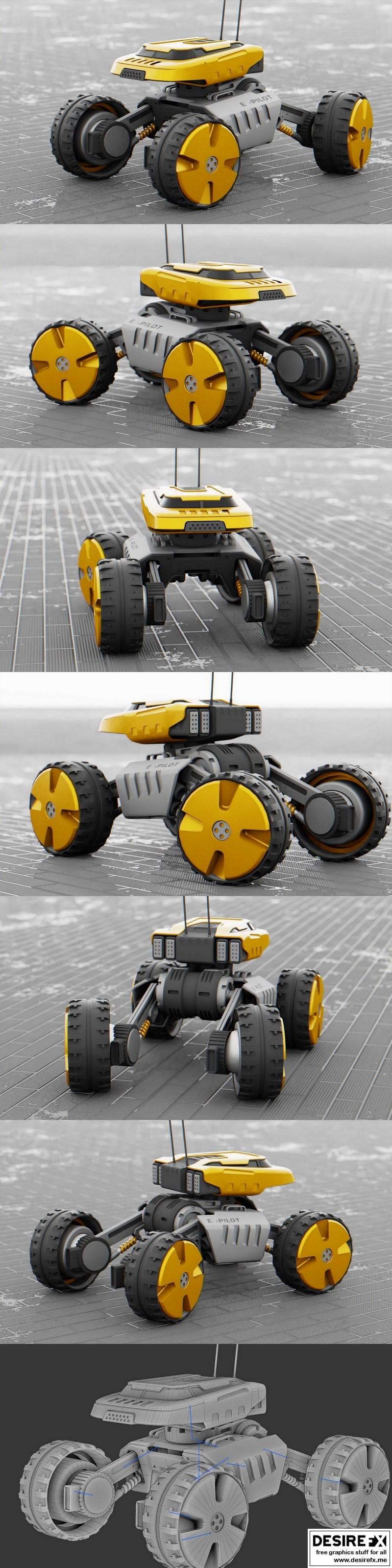 Desire FX 3d models | MOON LANDER E-2000