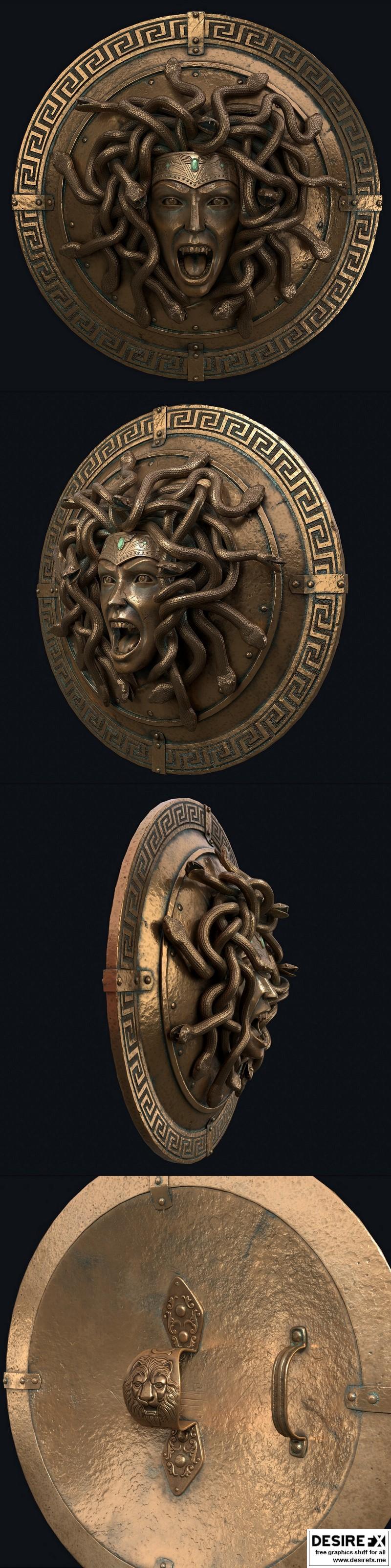 Desire FX 3d models | Medusa Shield Real-Time Asset