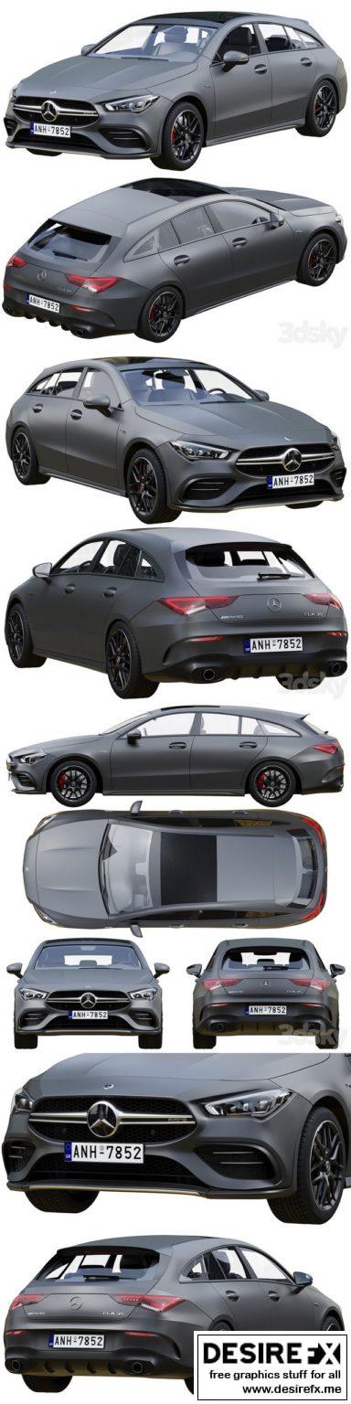 Desire FX 3d models | Mercedes-Benz AMG CLA 35 Shooting Brake – 3D Model