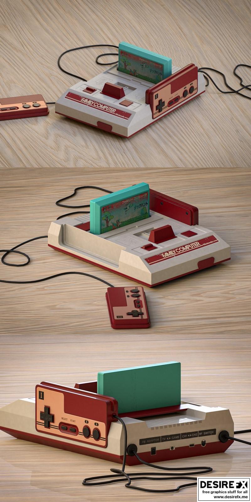 Desire FX 3d models | Nintendo Famicom 1983