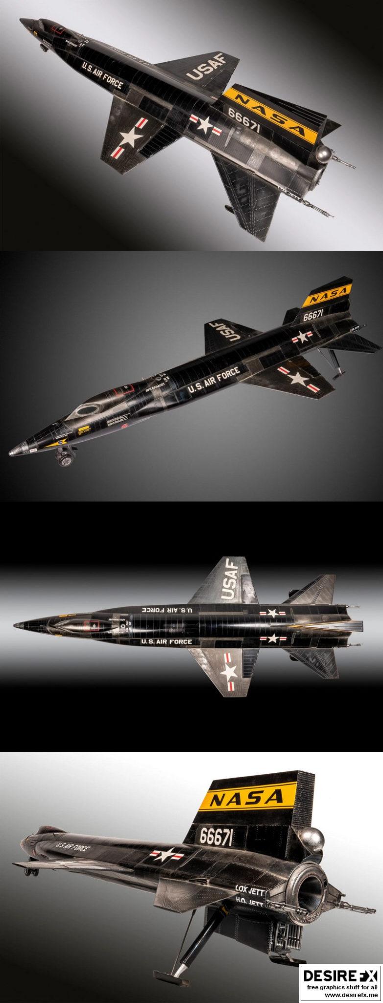 Desire FX 3d models | North American X-15 – Hypersonic Rocket-Powered ...