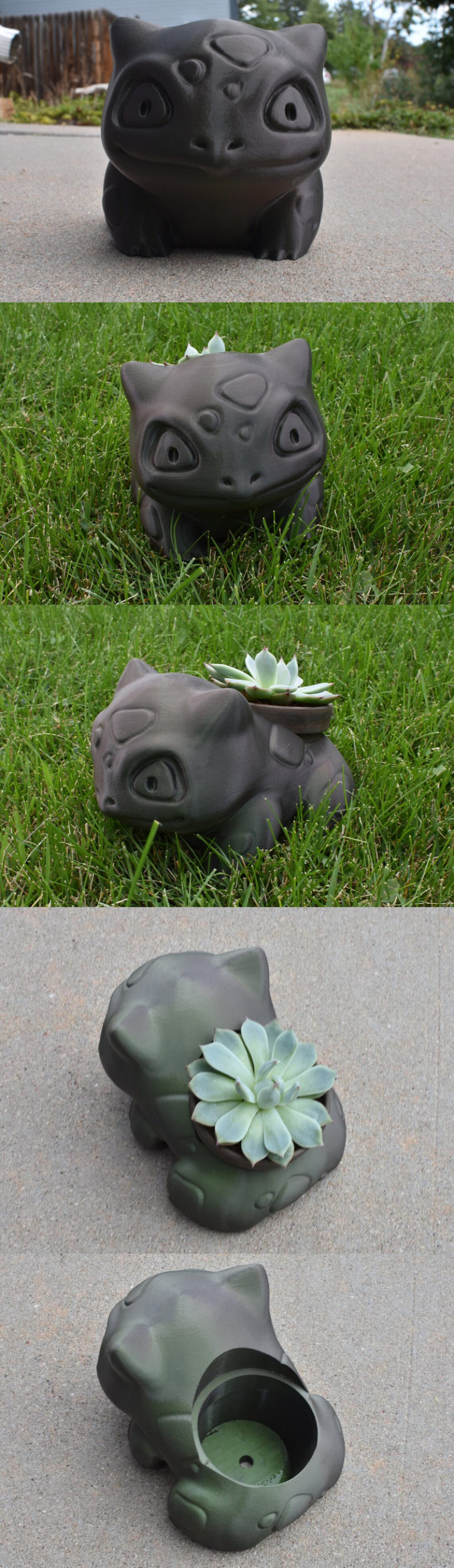 Desire FX 3d models | Pokemon Bulbasaur Flower Pot – 3D Print Model STL