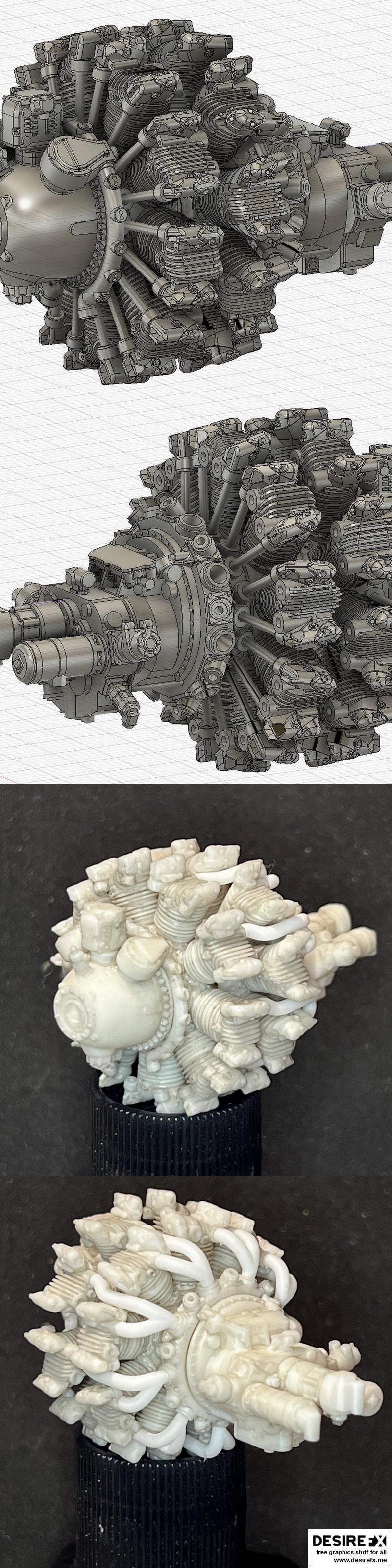 Desire FX 3d models | R2800 Engine 1-32 model 3D print model
