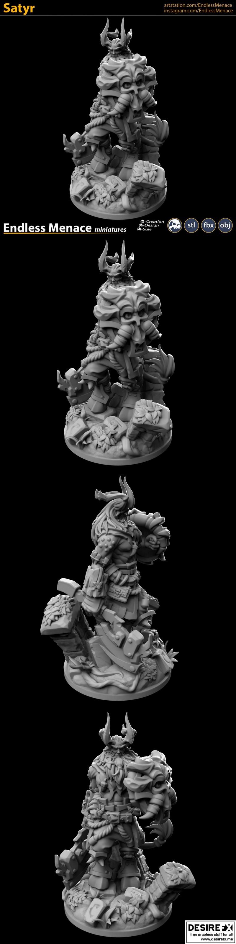 Desire FX 3d models | Satyr Warrior 3D print model