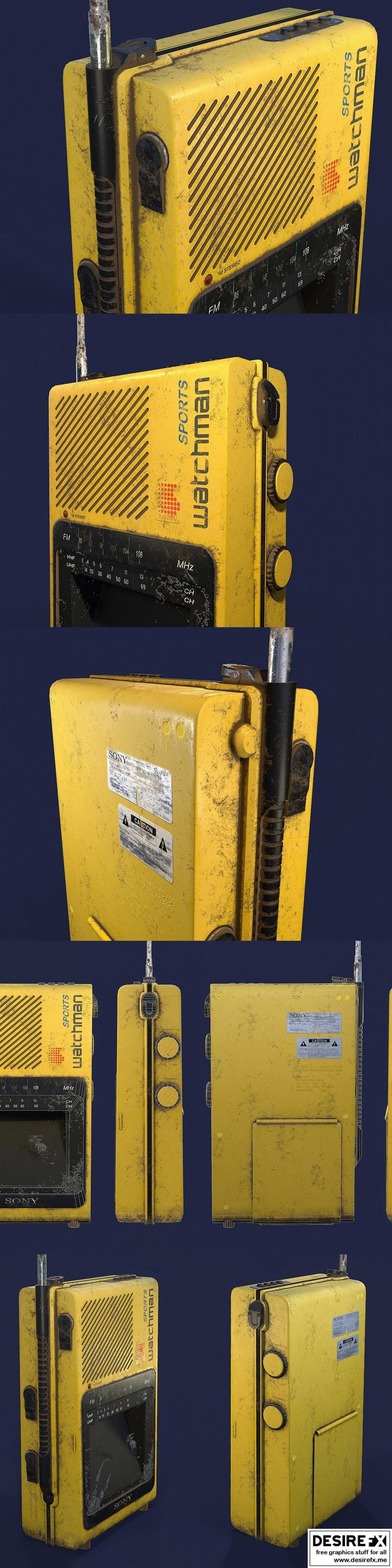 Desire FX 3d models | Sony Sports Watchman FD-45A