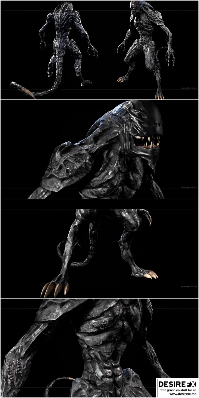 Desire FX 3d models | Xenomorph Inspired Alien Creature