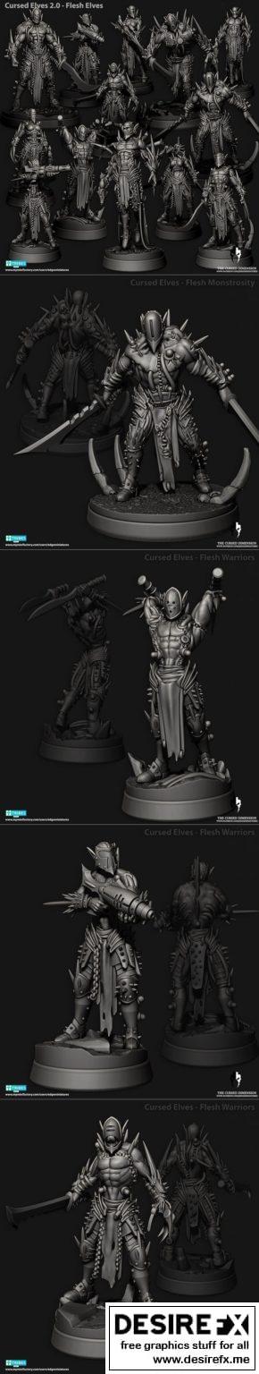 Desire FX 3d models | Cursed Elves Flesh – 3D Print Model STL