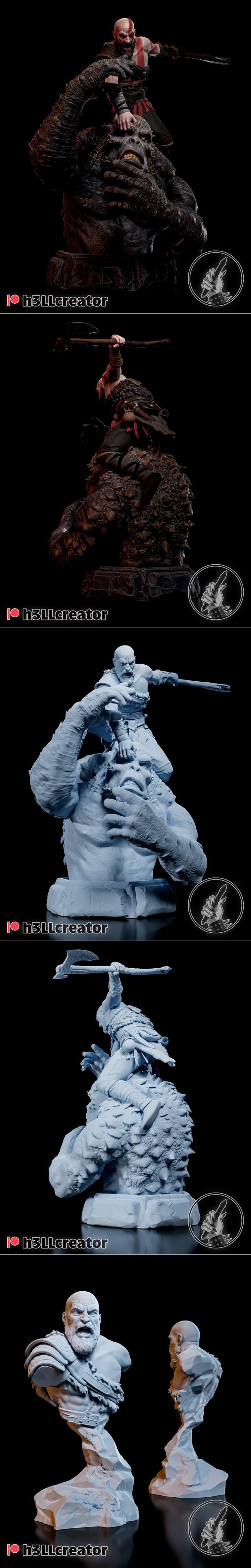 Desire FX 3d models | Kratos – God of War – 3D Print Model STL