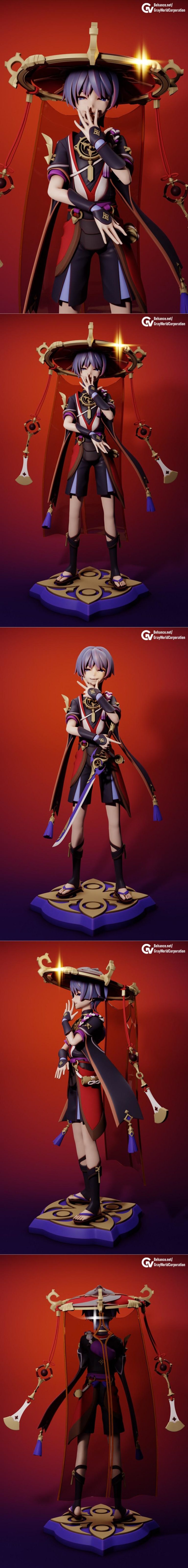 Desire FX 3d models | Scaramouche – Genshin Impact – 3D Print Model STL