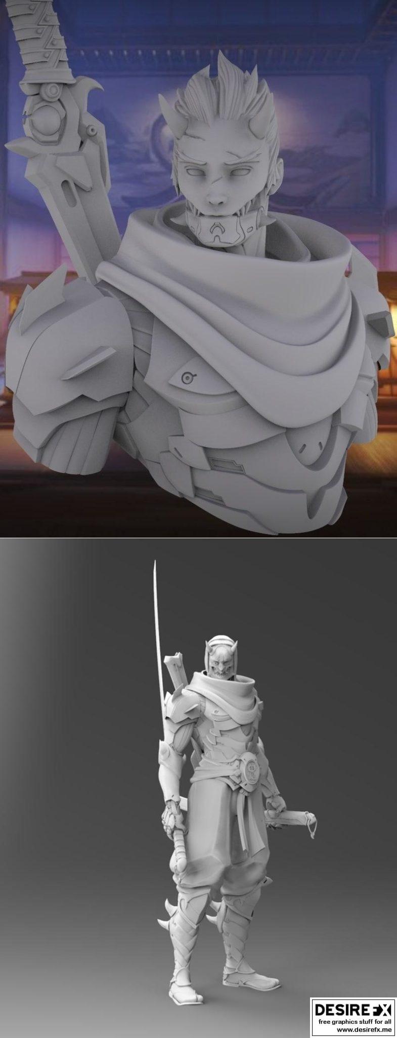 Desire FX 3d models | Oni Genji – 3D Print Model STL