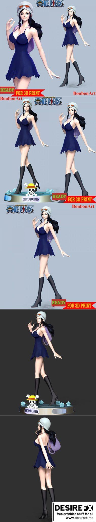 Desire FX 3d models | Nico Robin – One Piece – 3D Print Model STL