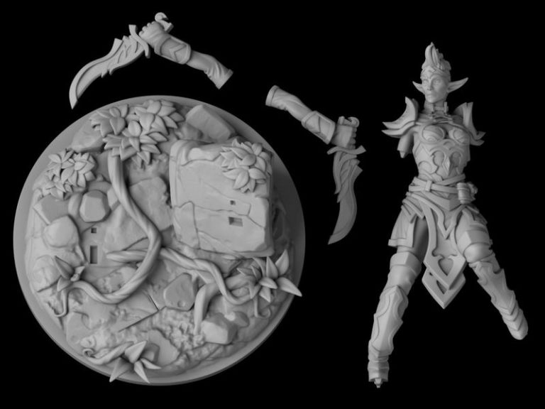 Desire FX 3d models | Elf Warrior 3D print model